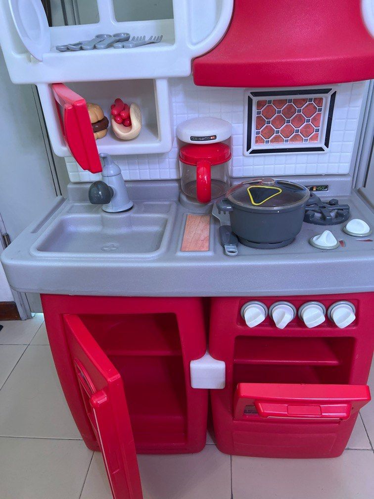 Original Little Tikes Kitchen Playset, Supermarket Trolley and Tea Set ...