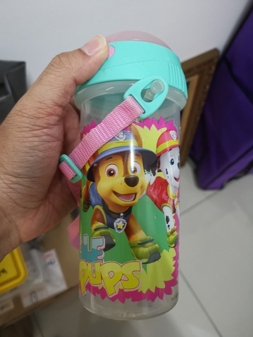 Original paw patrol bottle 2 set. Boy and girl free 2 tumbler water ...