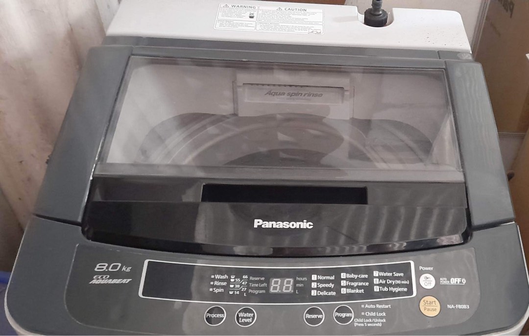 Panasonic Automatic Washing Machine 8kg, TV & Home Appliances, Washing ...