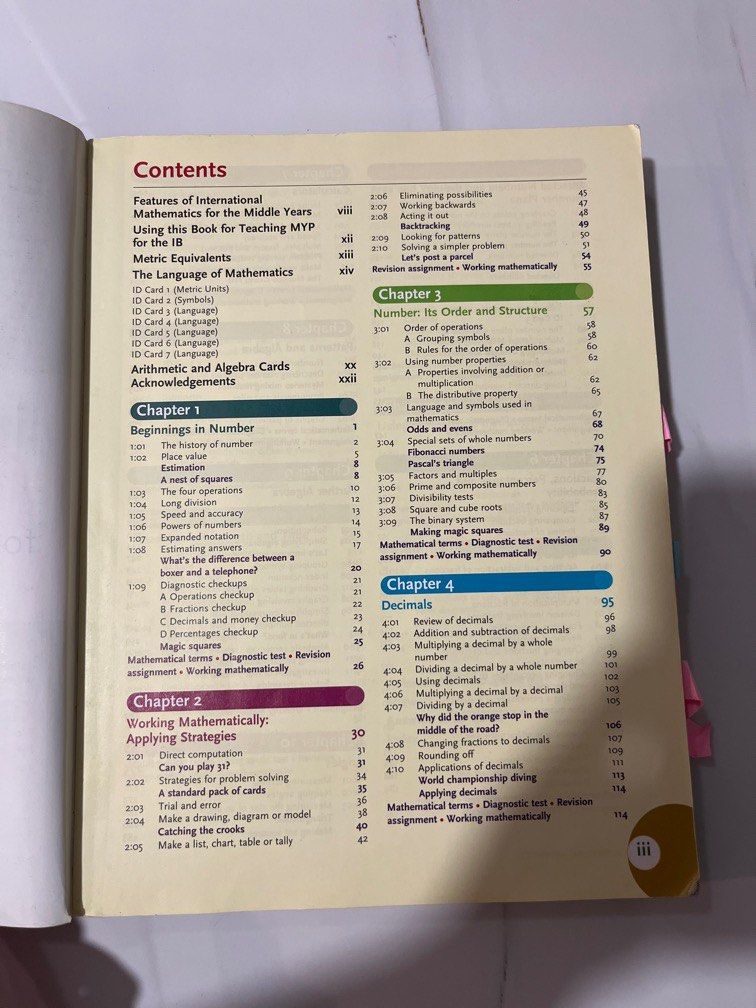 Pearson International Mathematics Middle Year Book 1 IB, Hobbies & Toys ...