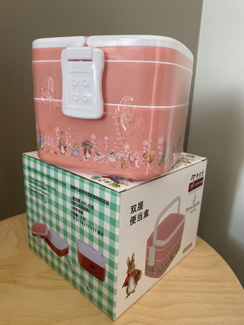 Peter Rabbit 2 tier lunch box, Furniture & Home Living, Kitchenware ...