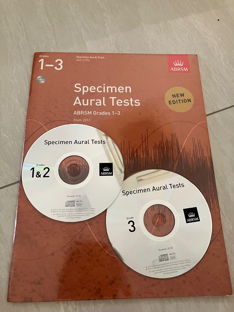 Piano Grade 1-3 - Specimen Aural Tests with CD, Hobbies & Toys, Music ...