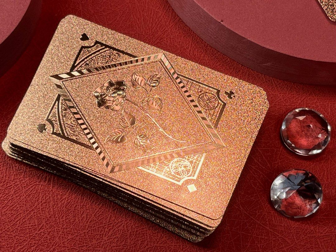Playing Card (Rose Gold), Hobbies & Toys, Toys & Games on Carousell
