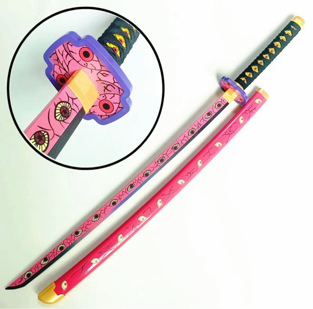 [PO] Demon Slayer Wood Cosplay & Display Sword, Free Sword Stand/Sword ...