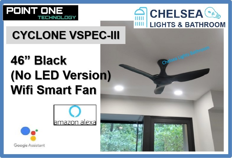 PO ECO FAN CYCLONE VSPEC-II SMART WIFI Ceiling FAN DC Motor 46/52 inch ...
