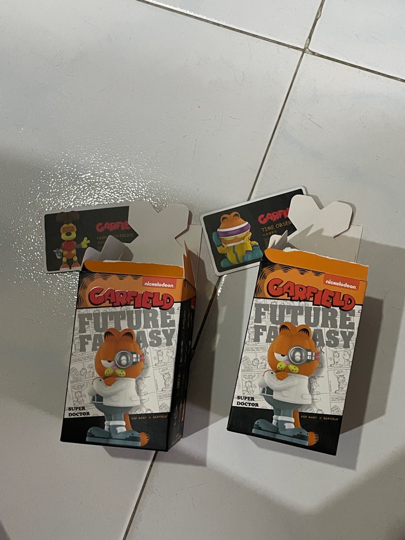 POPMART garfield future fantasy, Hobbies & Toys, Toys & Games on Carousell