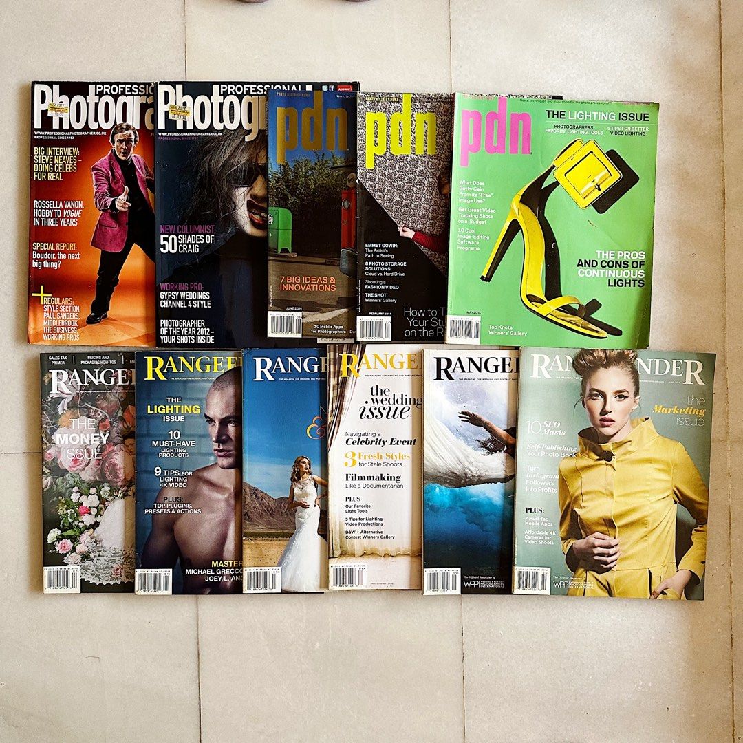 Professional Photographer Rangefinder Pdn Photography Magazine set of ...