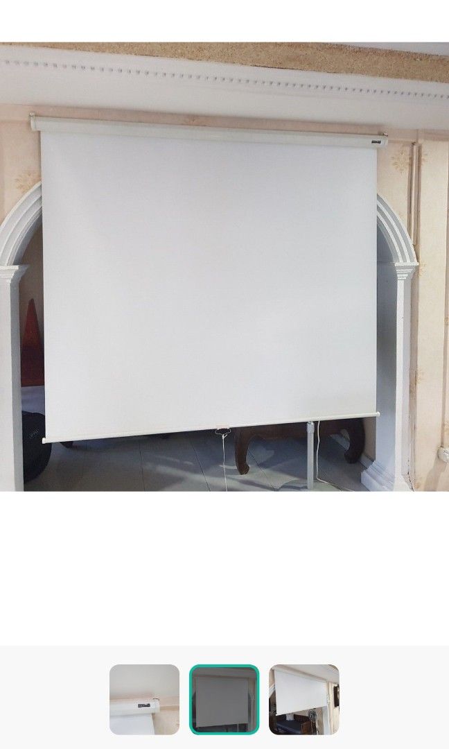 Projector screen 6ft x 6ft, TV & Home Appliances, TV & Entertainment ...
