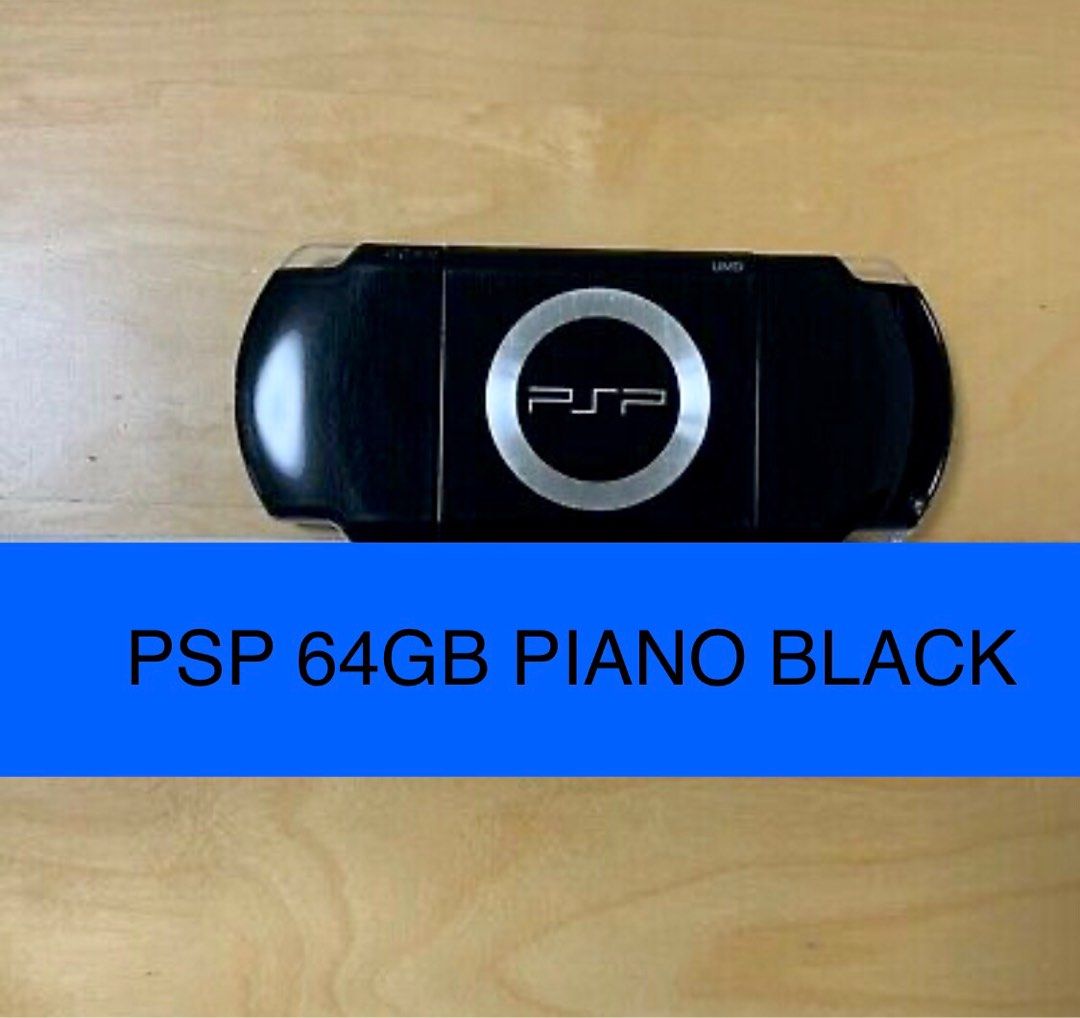 PSP BLACK Playstation portable full set with box original good condition, Video Gaming, Video ...