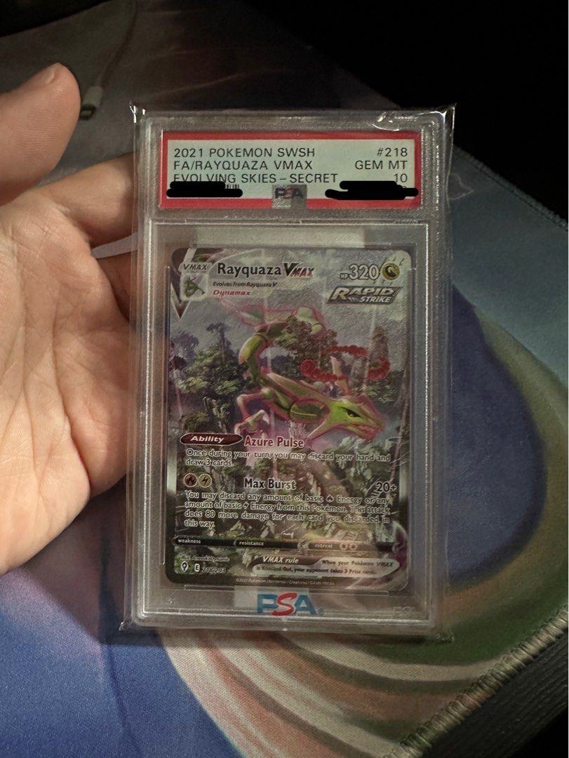 Rayquaza VMax Alternate Art PSA 10, Hobbies & Toys, Toys & Games on ...
