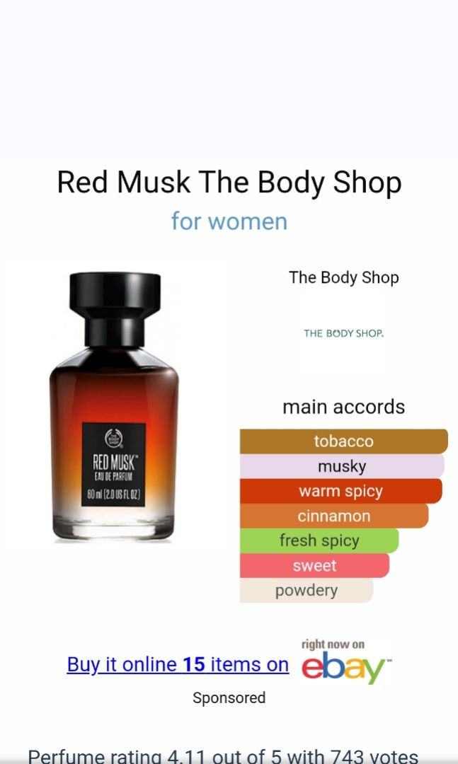 Red Musk 60ml by THE BODY SHOP Original Tester Eropa (NEW NON BOX) on ...