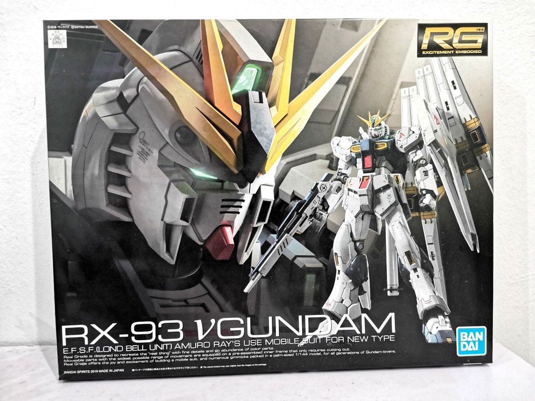 Rg RX-93 V Gundam (Custom), Hobbies & Toys, Toys & Games on Carousell