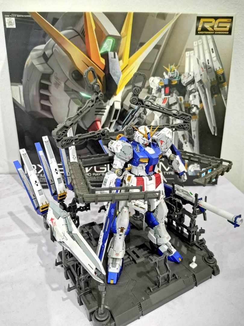 Rg RX-93 V Gundam (Custom), Hobbies & Toys, Toys & Games on Carousell