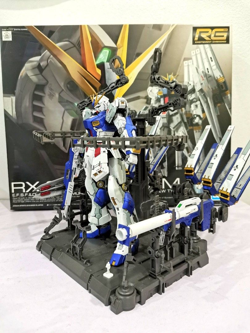 Rg RX-93 V Gundam (Custom), Hobbies & Toys, Toys & Games on Carousell