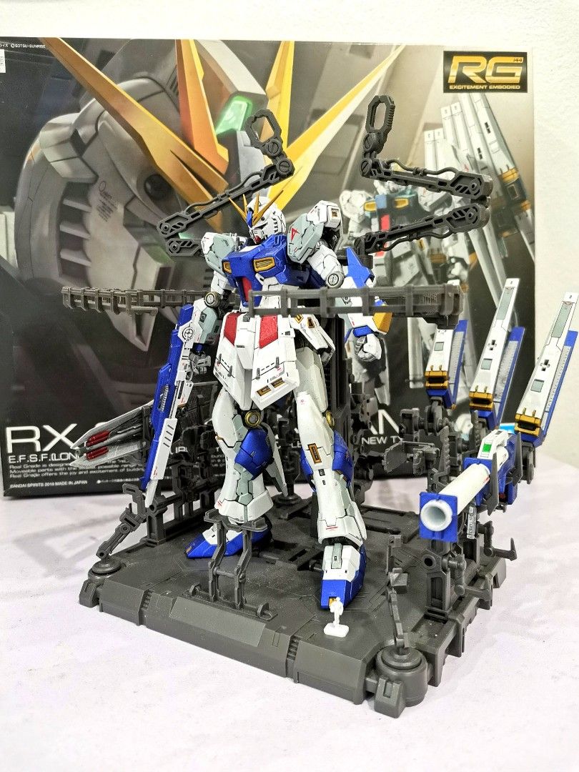 Rg RX-93 V Gundam (Custom), Hobbies & Toys, Toys & Games on Carousell