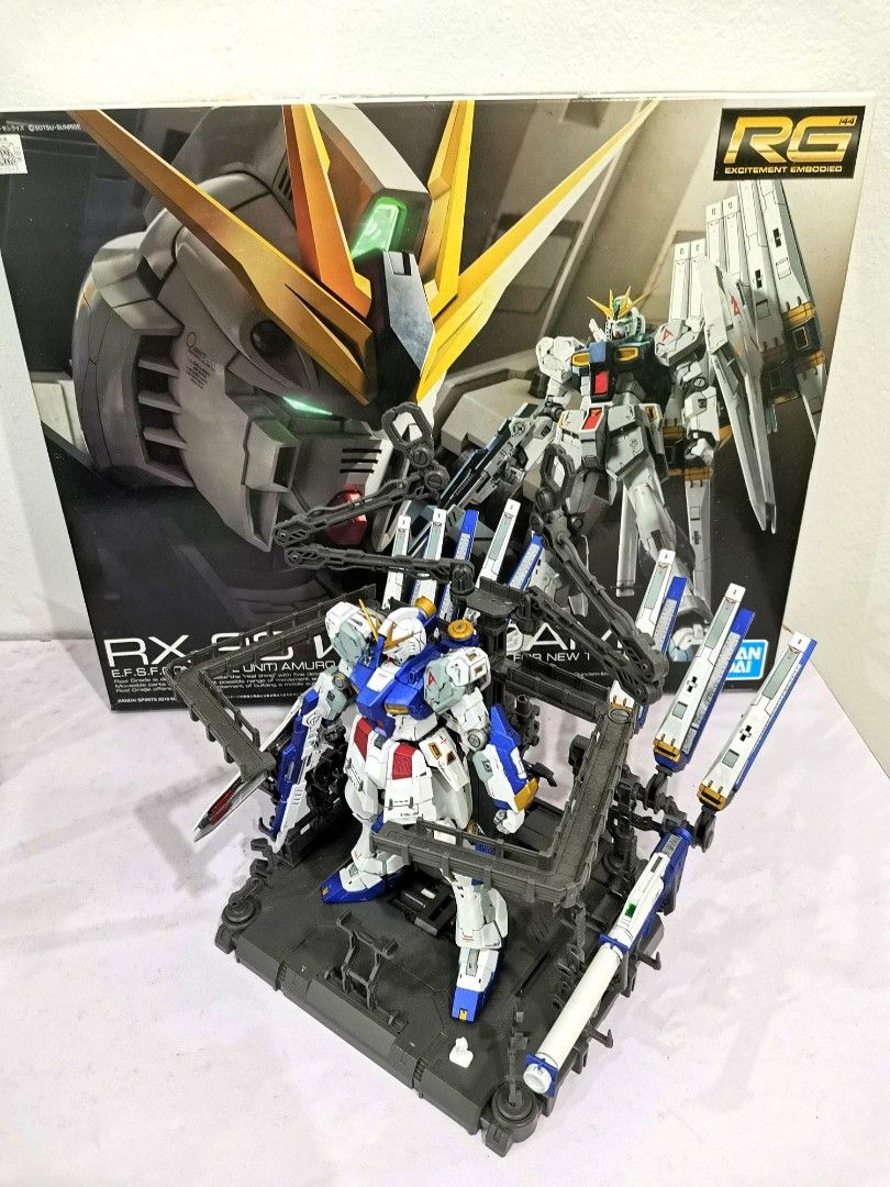 Rg RX-93 V Gundam (Custom), Hobbies & Toys, Toys & Games on Carousell