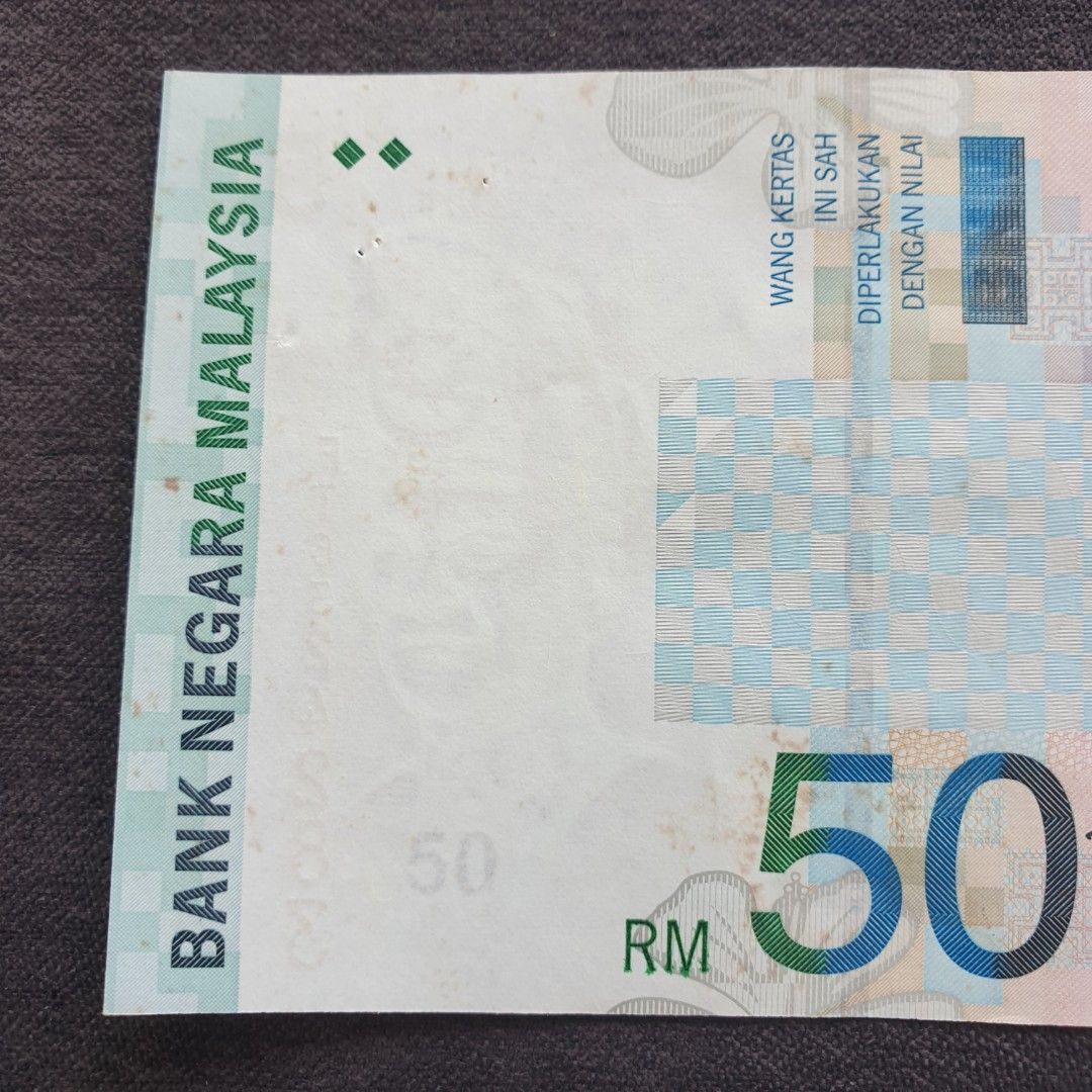 RM50 Note 11th Series Zeti, Hobbies & Toys, Memorabilia & Collectibles ...
