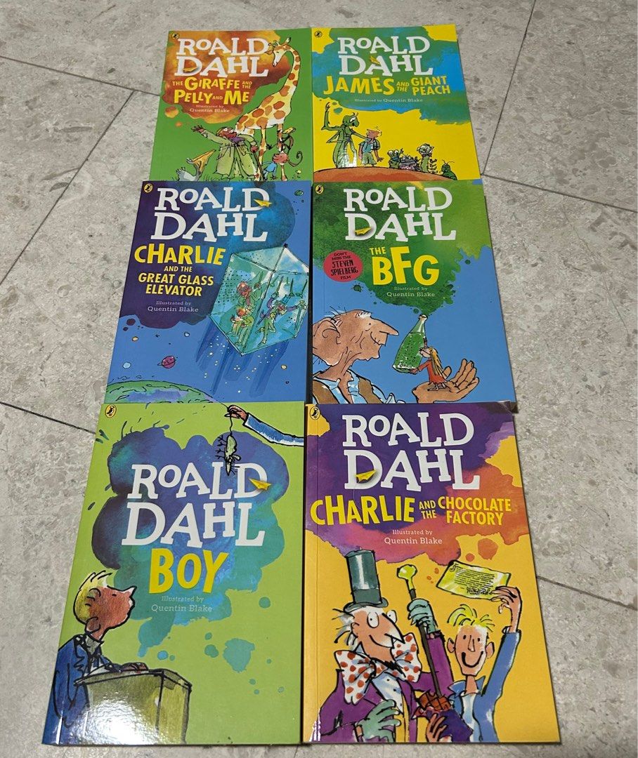 Roald Dahl Books - Set of 6, Hobbies & Toys, Books & Magazines, Children's Books on Carousell