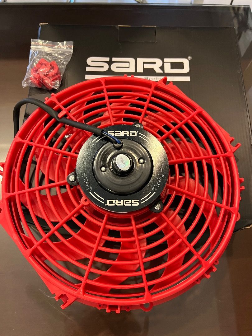 Sard Racing Genuine Parts High Speed Cooling Fan 12" RED, Auto ...