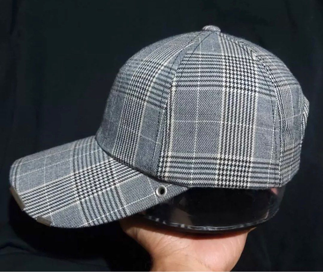 SAVANT SYNDROME S SY 2way Glen Check Chain Cap beige tartan original ...