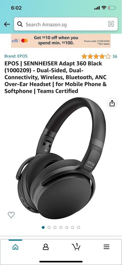 Sennheiser EPOS 360, Audio, Earphones on Carousell