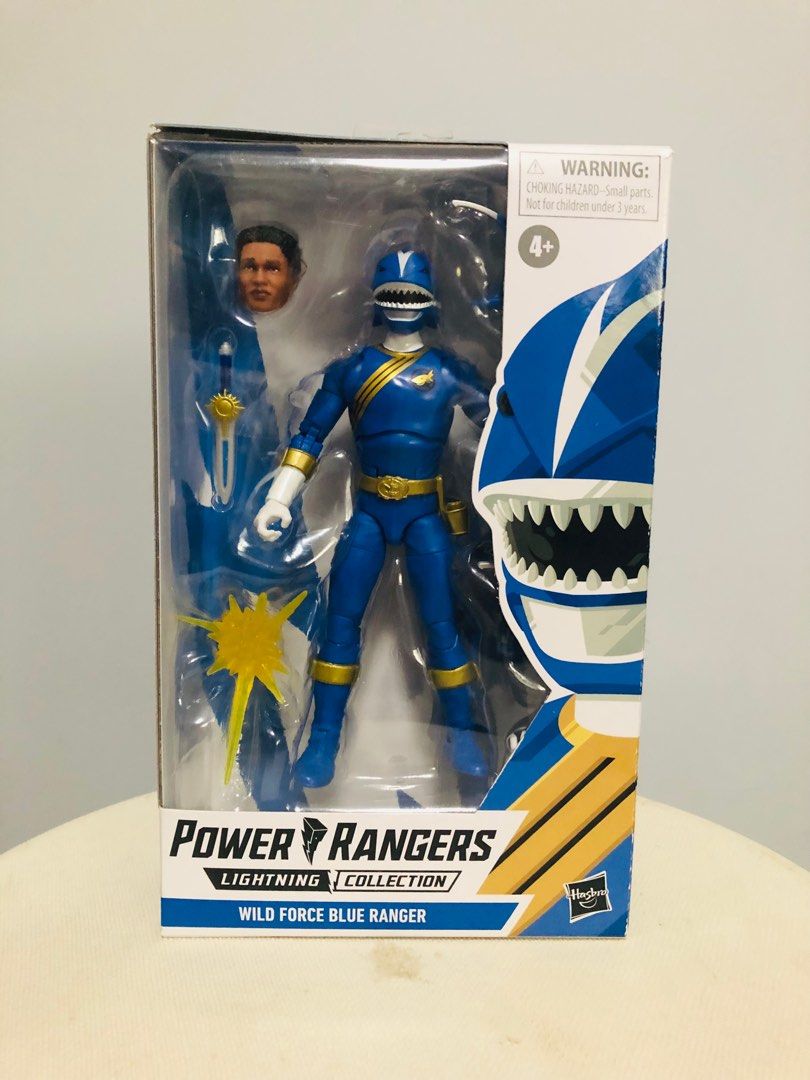 (SET) Power Rangers Lightning Collection Wild Force Lunar Wolf and Blue ...