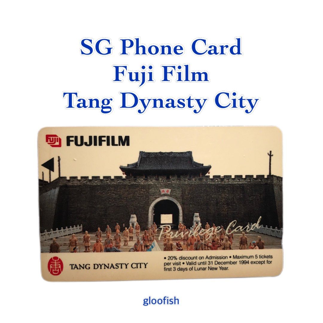 SG Phone Card - Fuji Film Tang Dynasty City, Hobbies & Toys ...