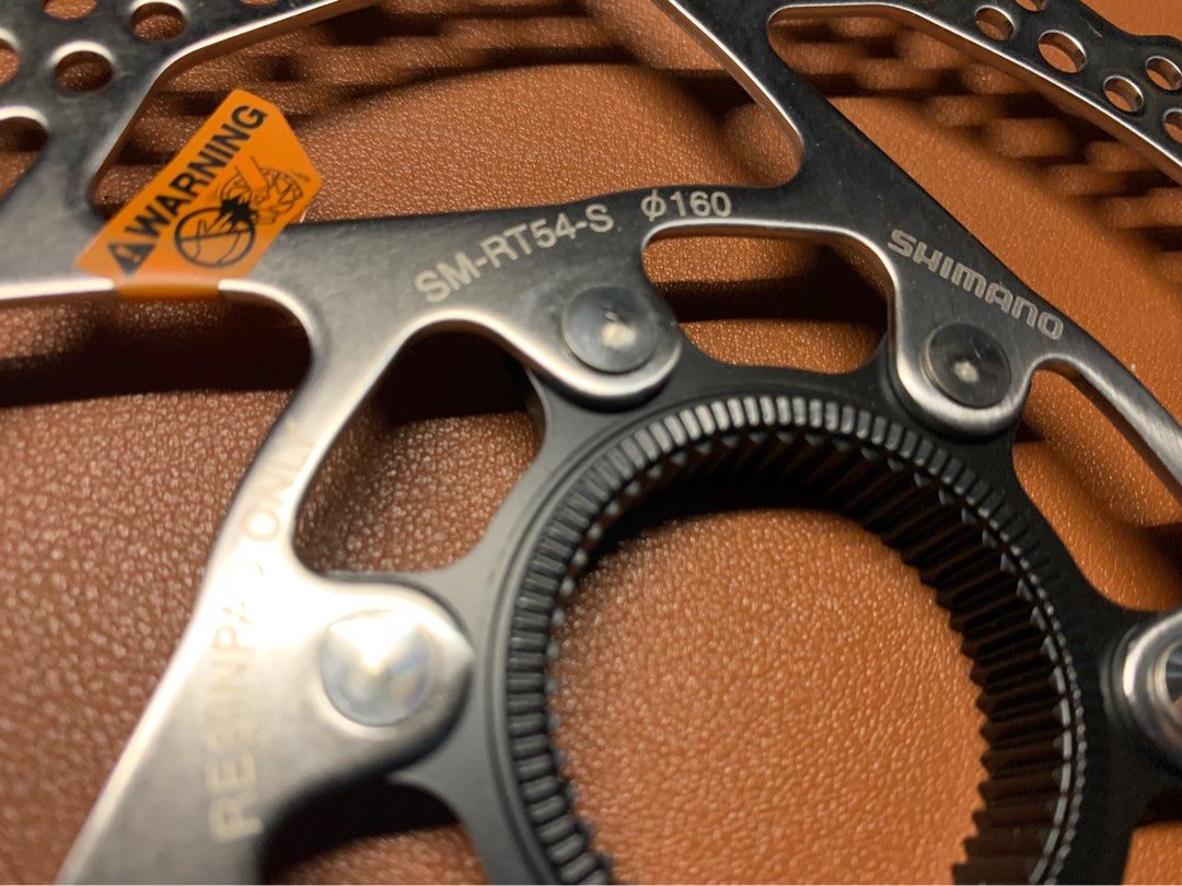 Shimano RT54 Centerlock Rotors 160mm, Sports Equipment, Bicycles ...