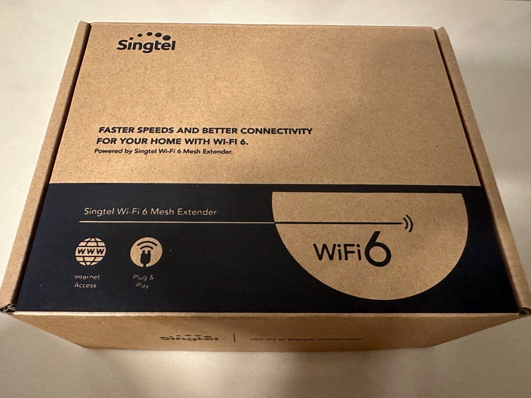 Singtel Wi-Fi 6 Mesh Extender, Computers & Tech, Parts & Accessories ...