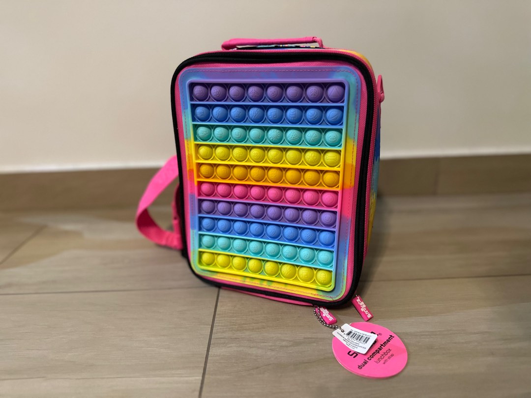 Smiggle Popem Popit Poppies Lunchbox With Strap, Babies & Kids, Babies ...