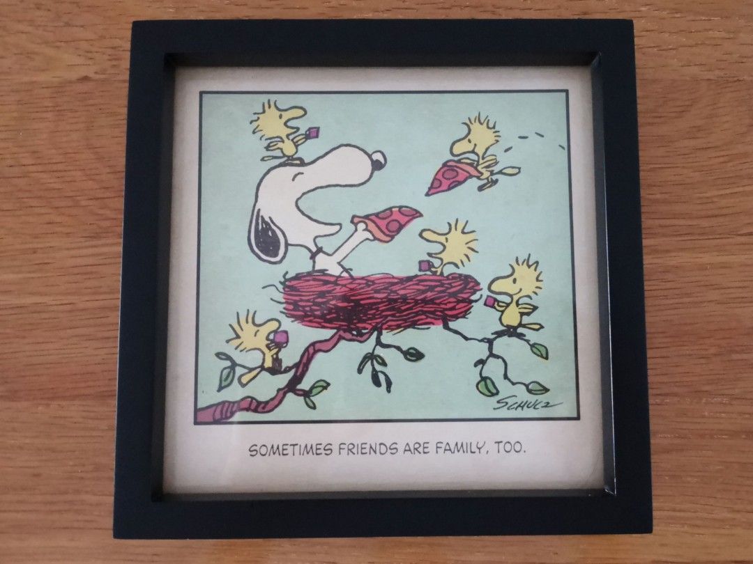 Snoopy Friends are family frame, Furniture & Home Living, Home Decor ...