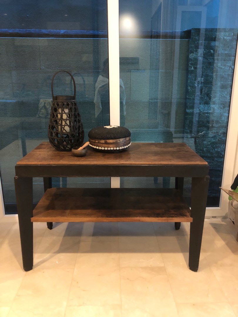 Solid wood display table, Furniture & Home Living, Furniture, Tables ...