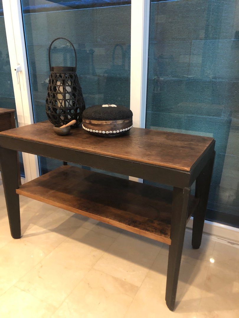 Solid wood display table, Furniture & Home Living, Furniture, Tables ...