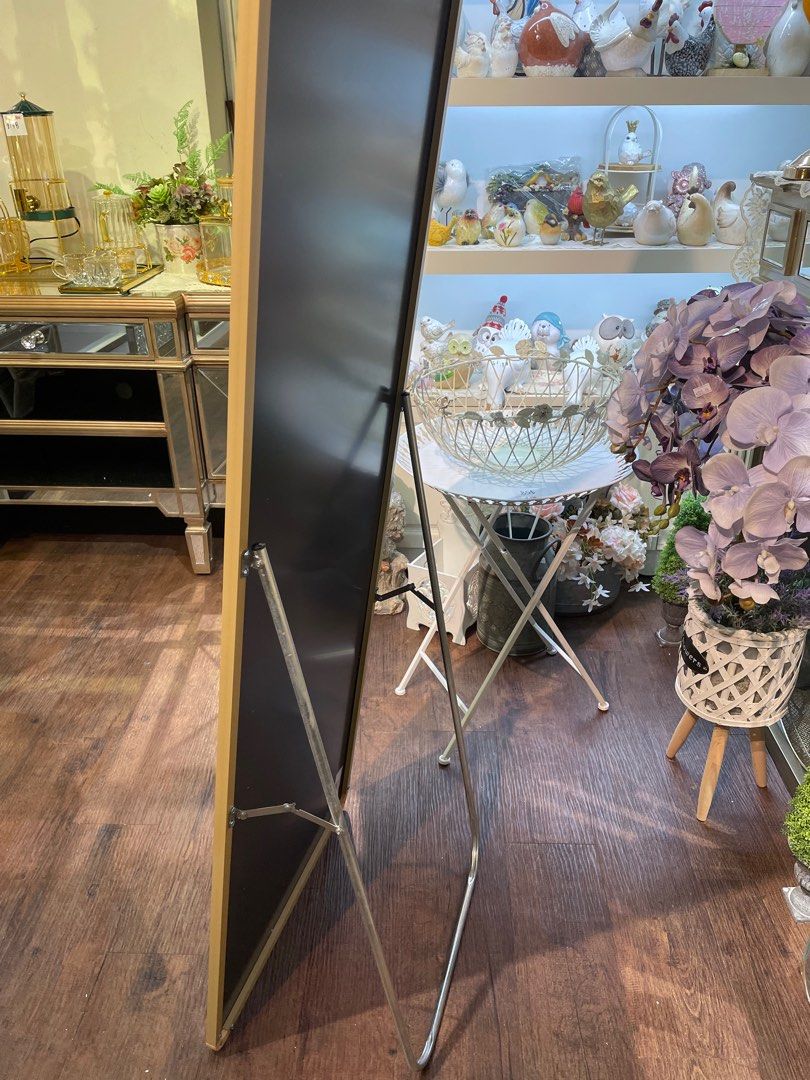 Standing / hanging oval standing mirror, Furniture & Home Living, Home ...