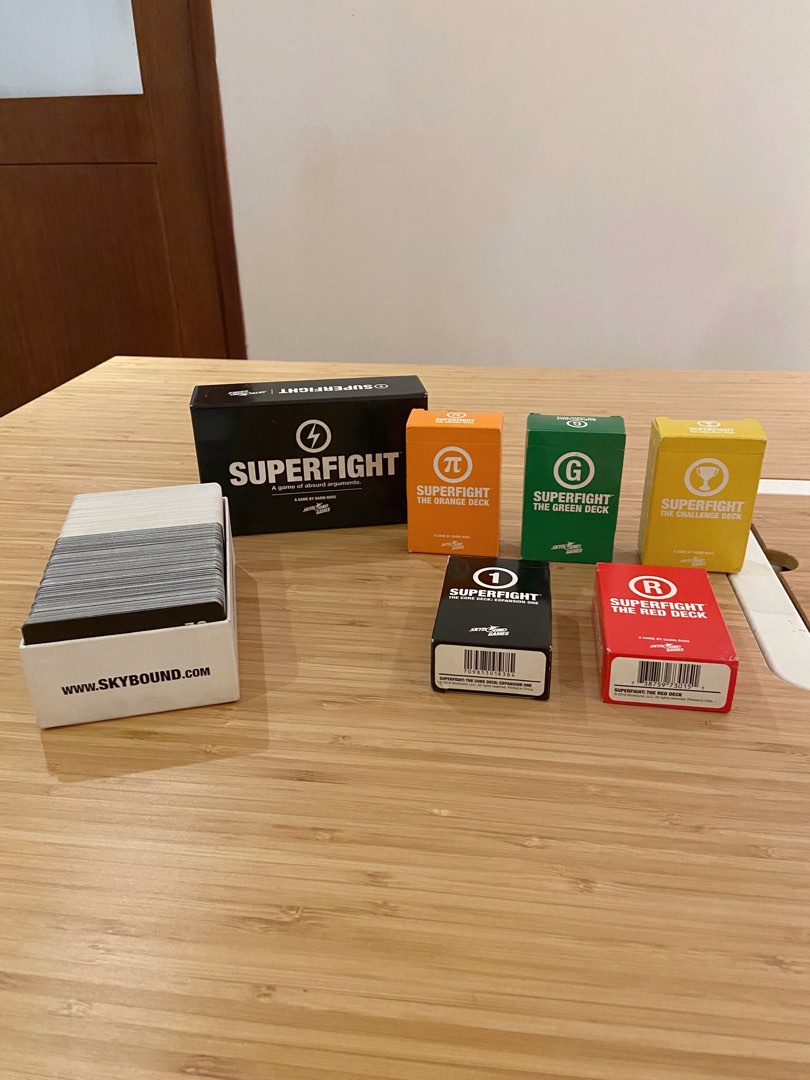 Superfight Card Game with multiple Expansion Packs, Hobbies & Toys ...