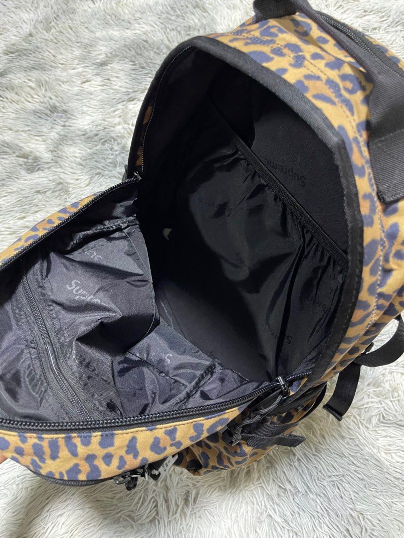 SUPREME Leopard Backpack, Men's Fashion, Bags, Backpacks on Carousell