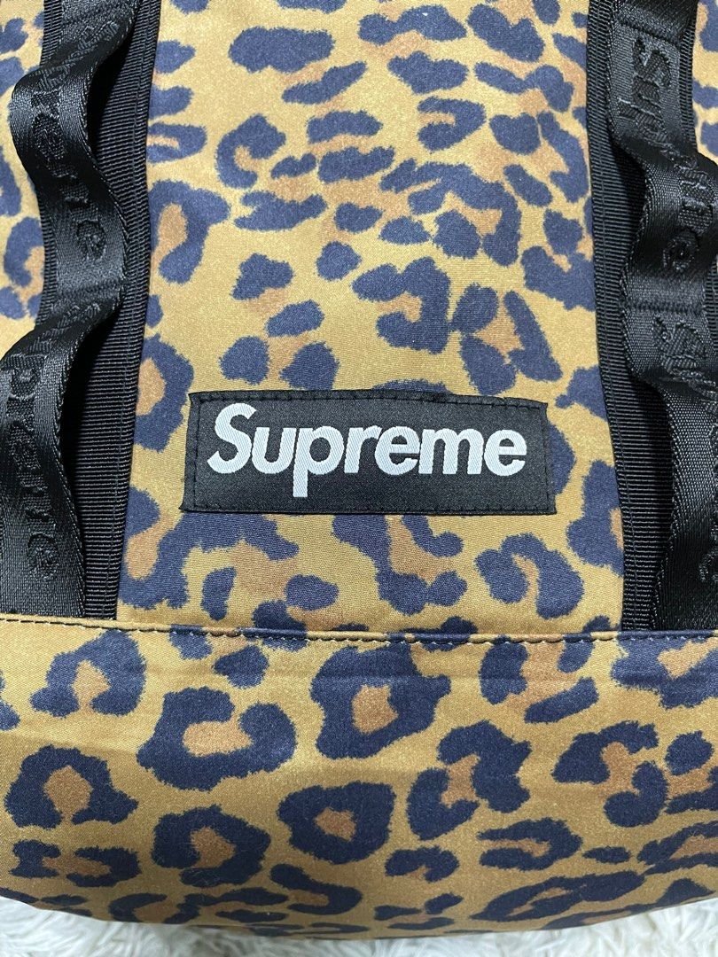 SUPREME Leopard Backpack, Men's Fashion, Bags, Backpacks on Carousell