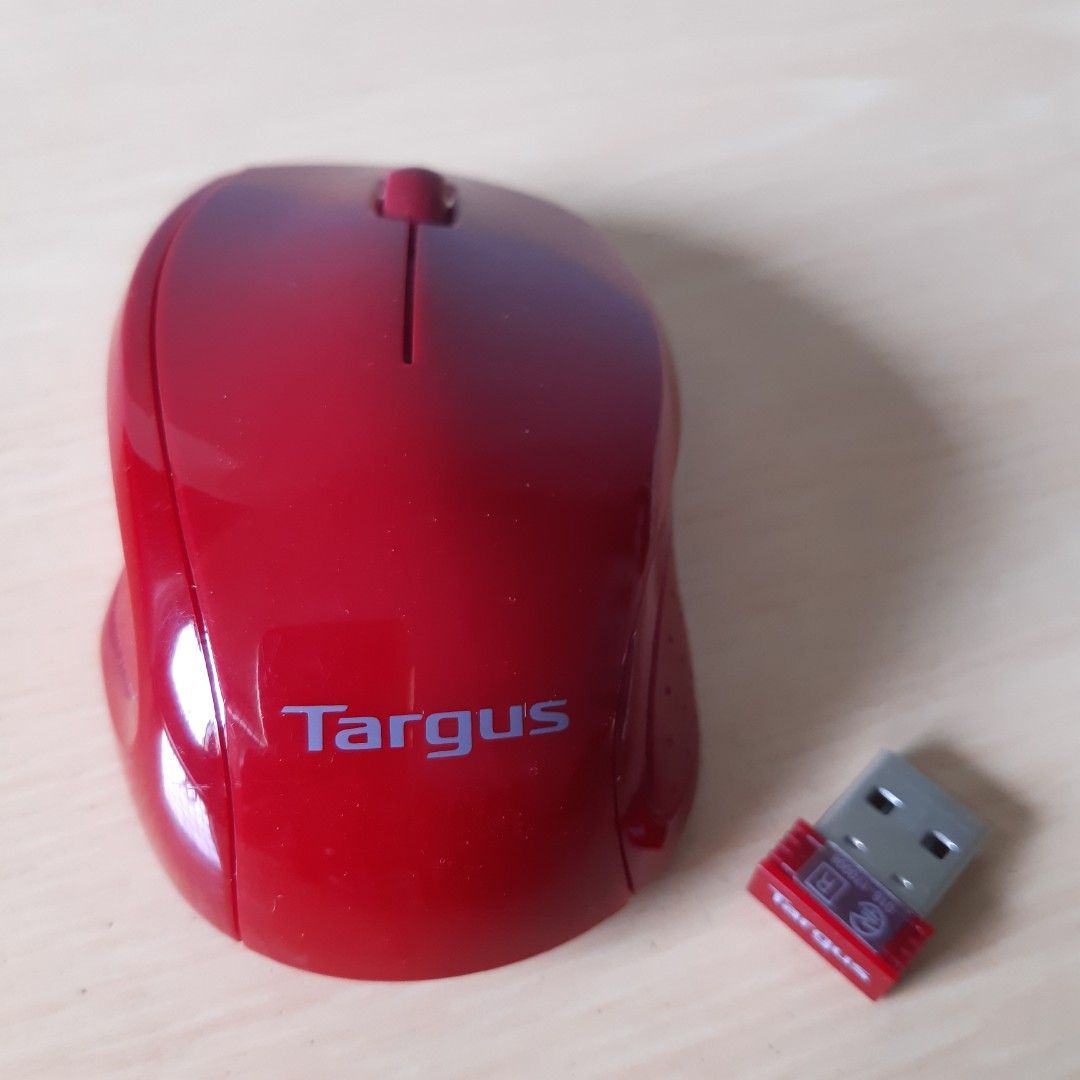 Targus (Maroon) Wireless Optical Mouse, Computers & Tech, Parts ...