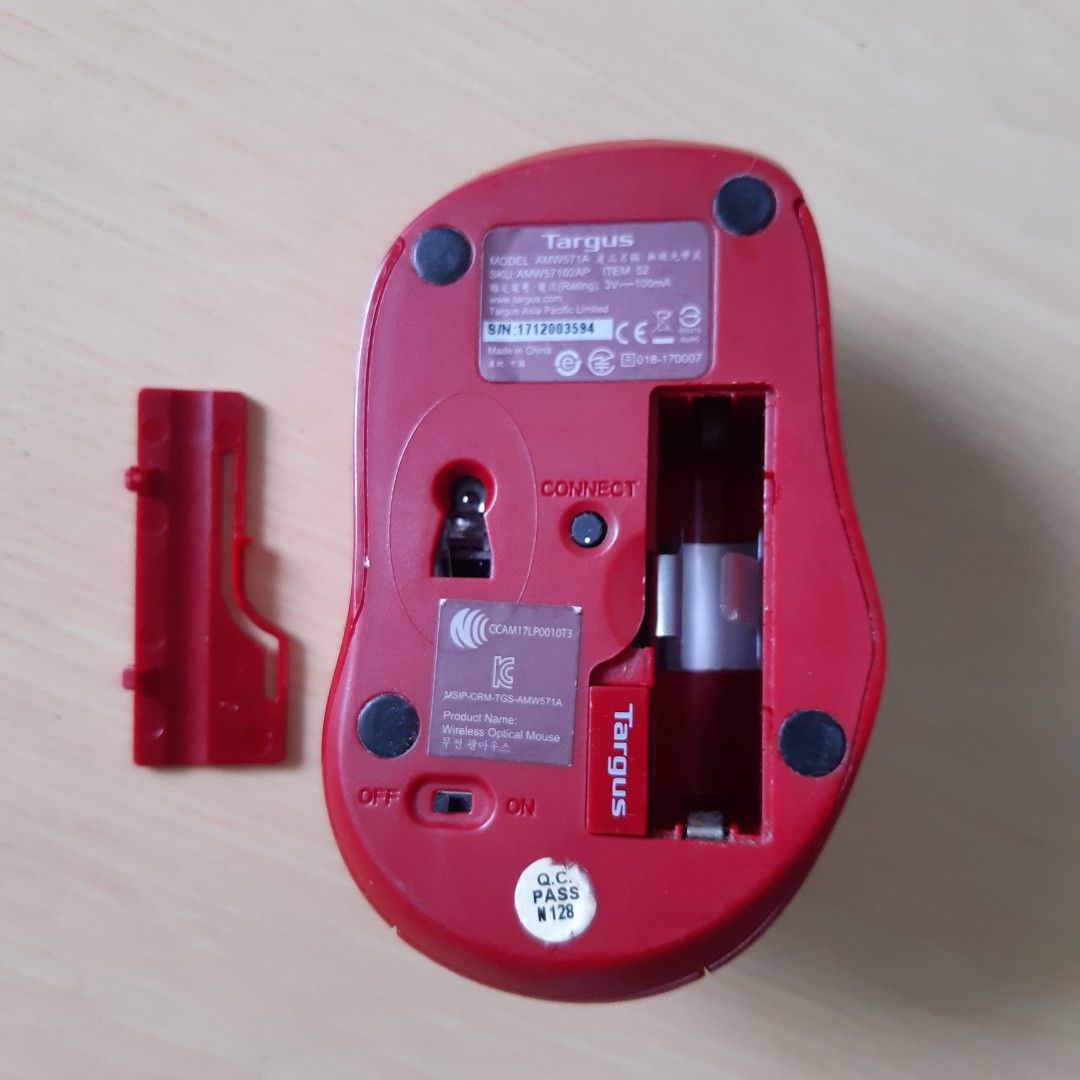 Targus (Maroon) Wireless Optical Mouse, Computers & Tech, Parts ...