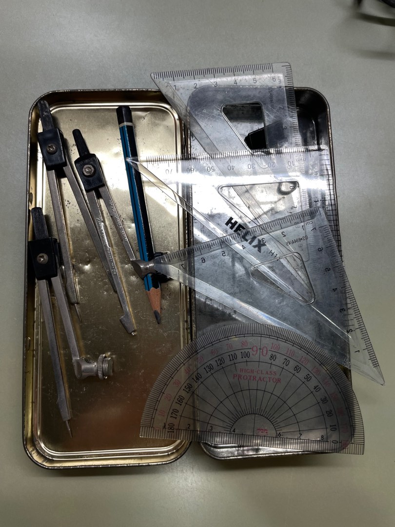 The Oxford Mathematical Instruments & Curved Ruler, Hobbies & Toys ...