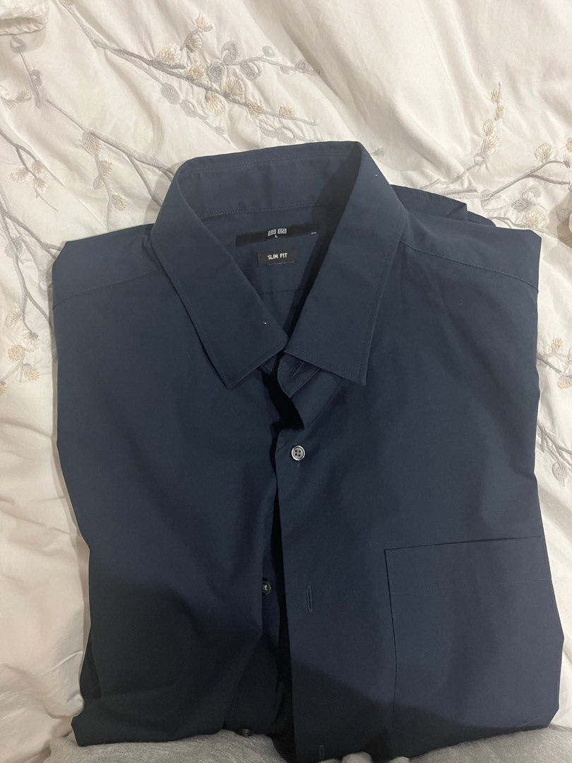 Uniqlo short, Men's Fashion, Tops & Sets, Formal Shirts on Carousell