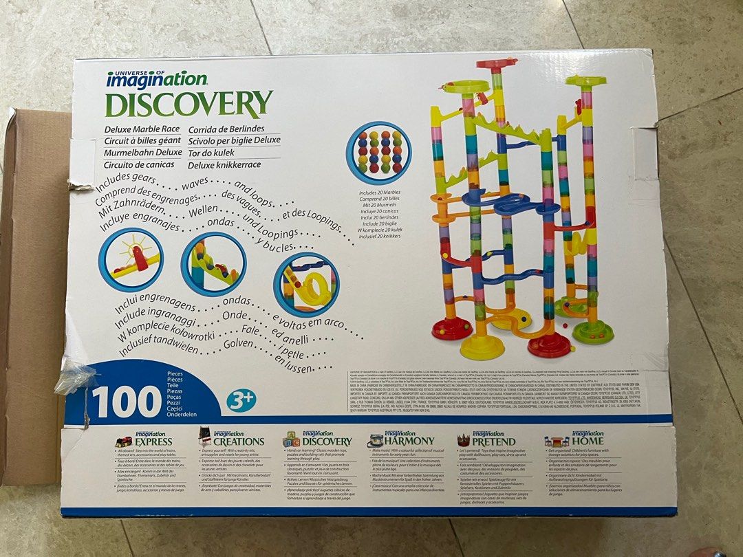Universe of imagination discovery deluxe marble race balls pipes ...
