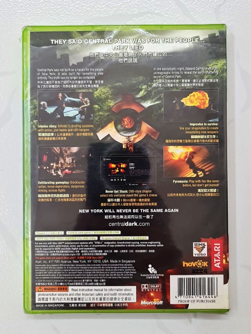 Video Game for Xbox 360 : Alone in the Dark *Brand New & Sealed ...