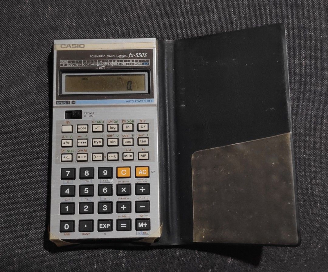 vintage 1980s casio fs-550s scientific calculator, Hobbies & Toys ...