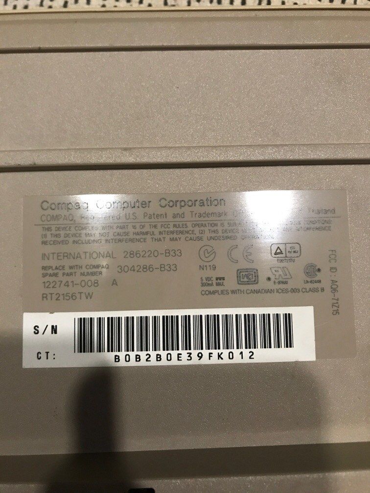 vintage compaq keyboard, Computers & Tech, Parts & Accessories ...