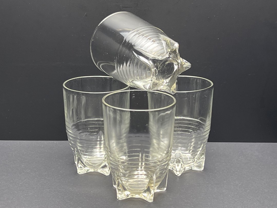 Vintage Rocket Leg Teh Tarik Glass (4pcs), Furniture & Home Living ...