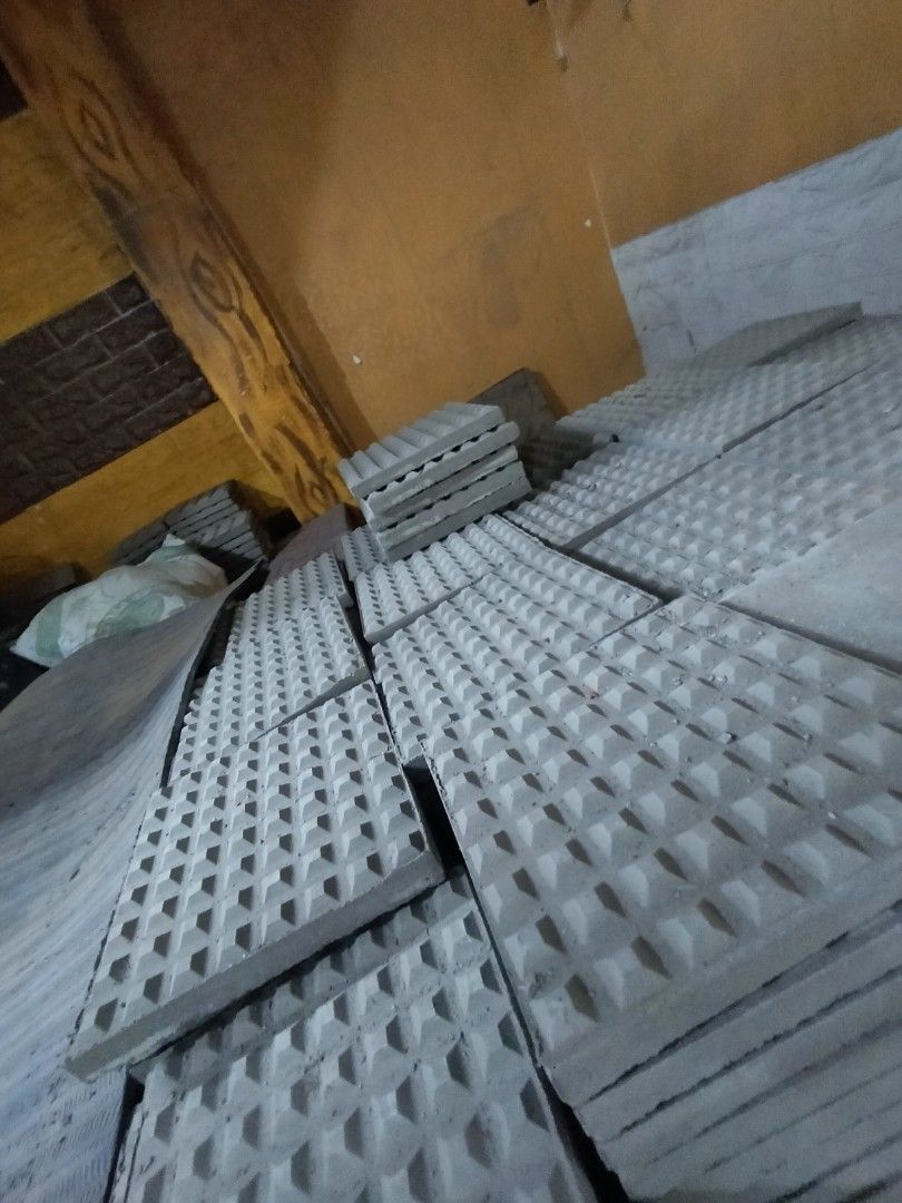 WAFFLE GRAY CONCRETE TILES, Commercial & Industrial, Construction ...