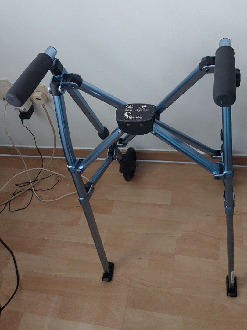 Walking stick with wheels and without, Health & Nutrition, Braces ...