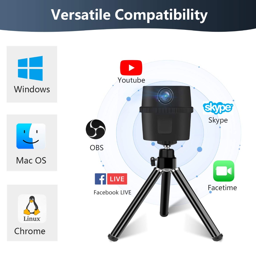 Webcam rotatable auto motion tracking, Computers & Tech, Parts ...