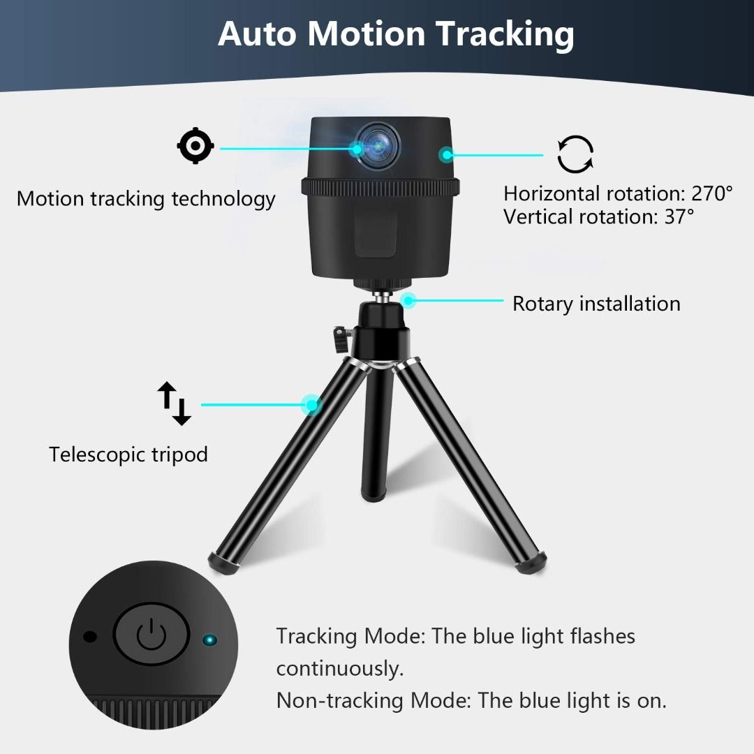Webcam rotatable auto motion tracking, Computers & Tech, Parts ...